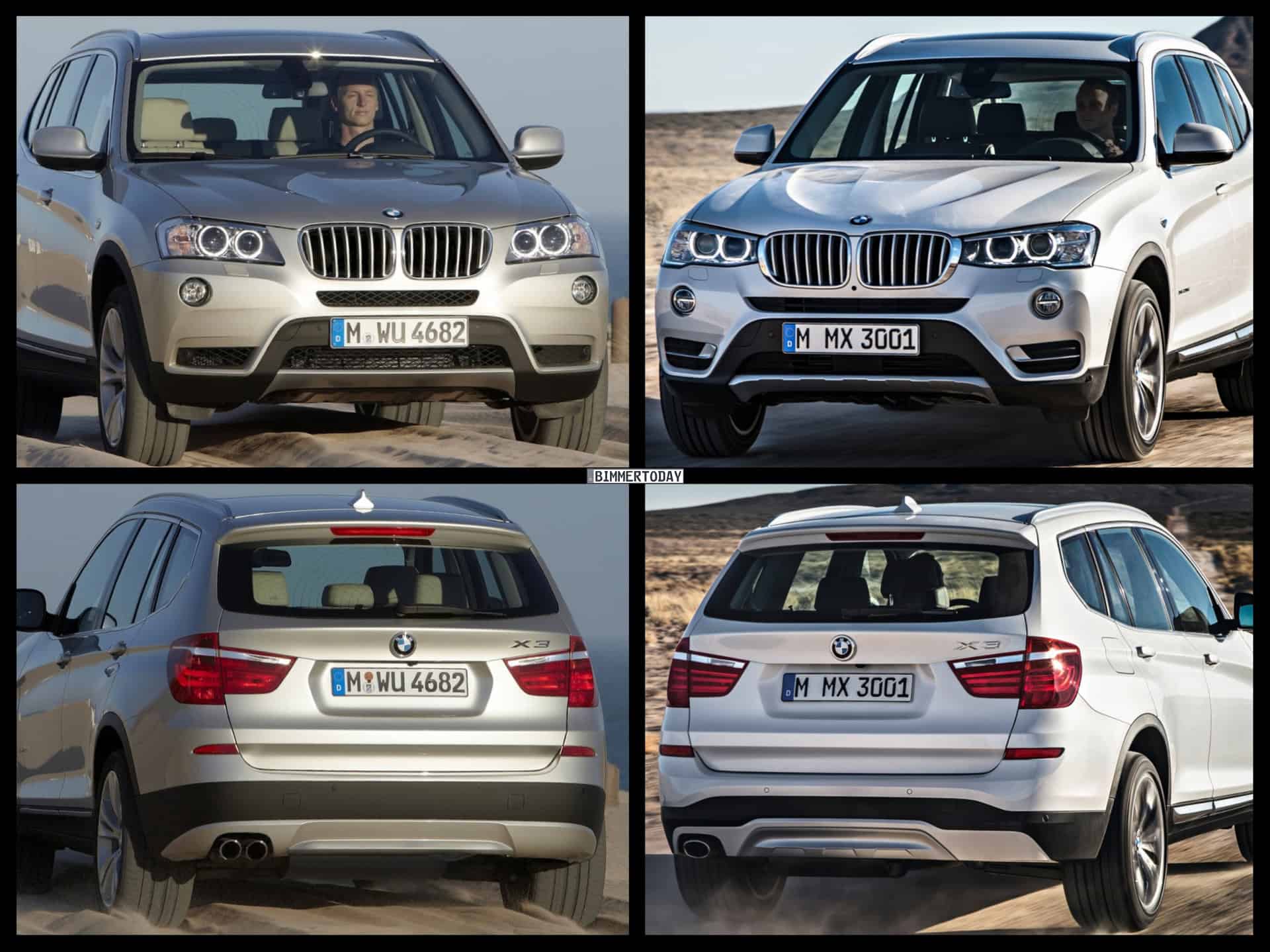 2015 BMW X3 Facelift Vs BMW X3 Pre Facelift Photo Comparison