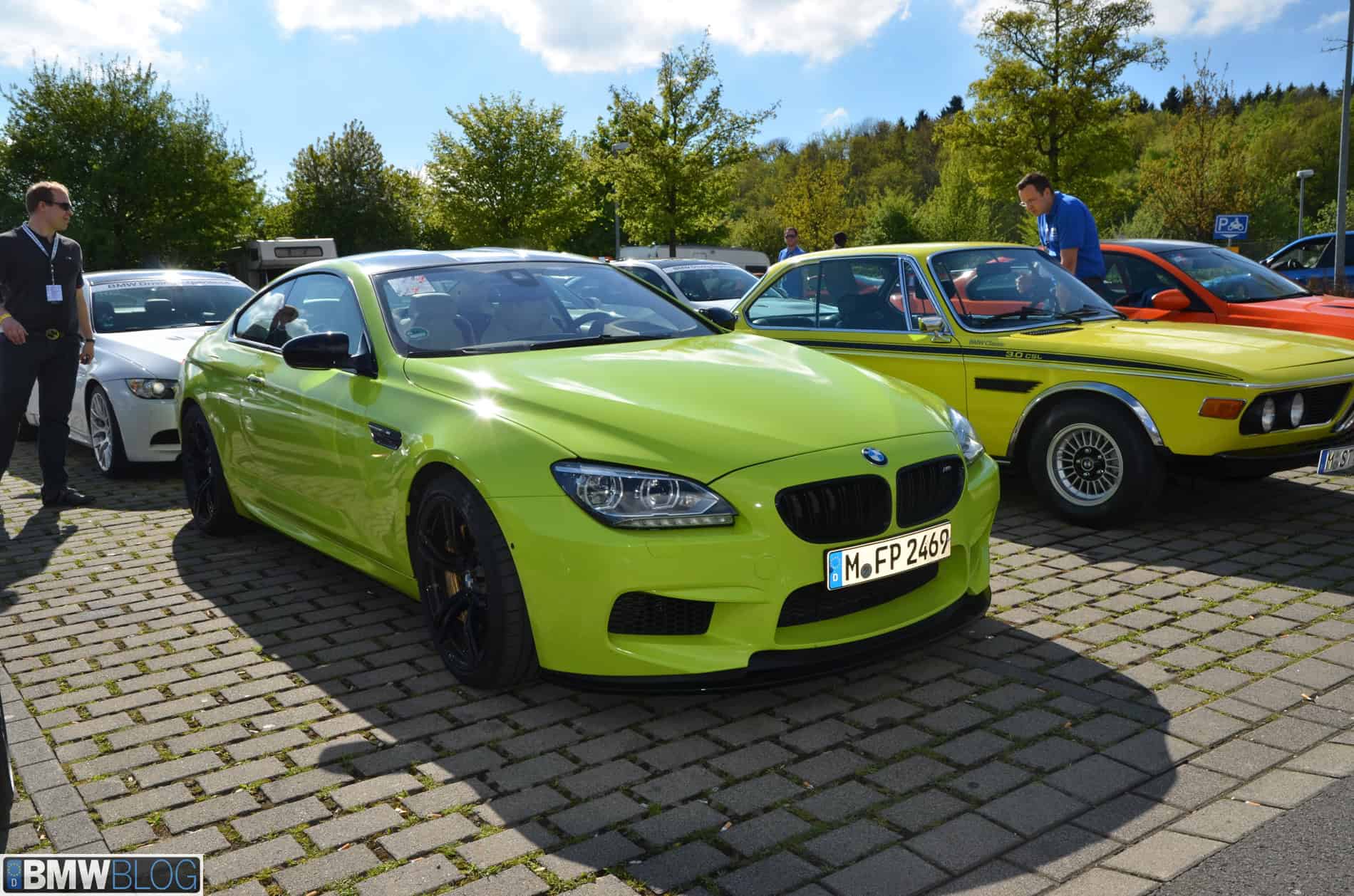 Lime Green Range Rover