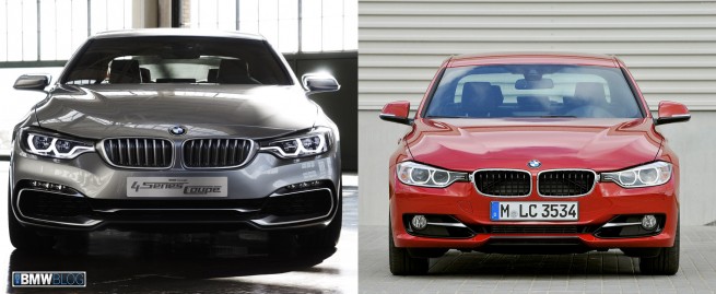 Visual Comparison: F32 BMW 4 Series vs. F30 3 Series Sedan